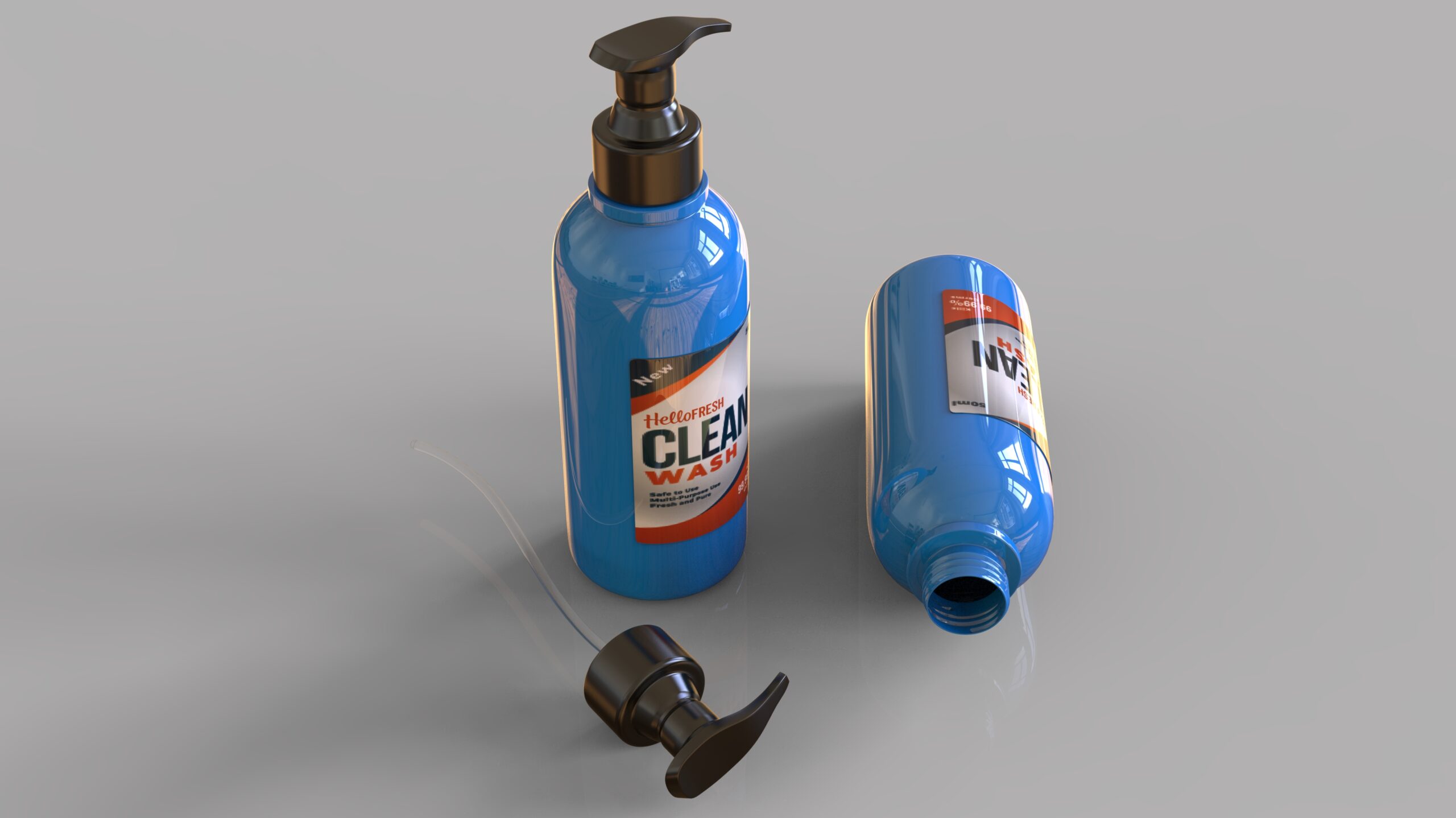 Hand Wash Bottle 3D Model Hand Wash Bottle 3D Model