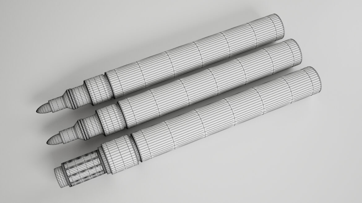 Permanent Marker 3D Model