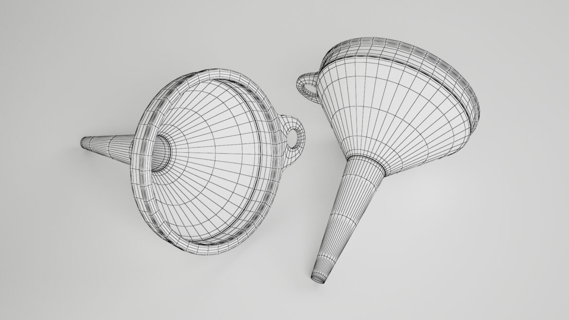 Plastic Funnel 3D Model