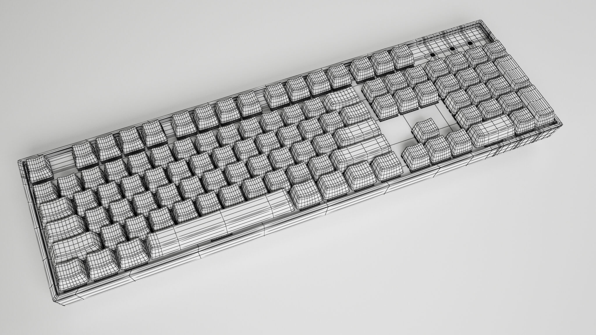 Mechanical Keyboard 3D Model