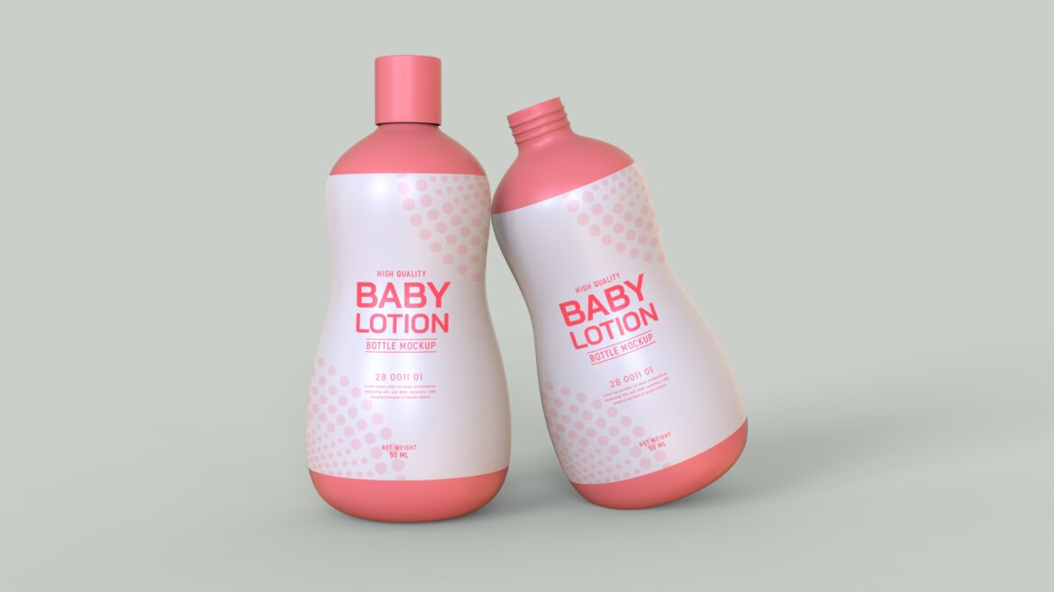 Baby Lotion Bottle 3D Model