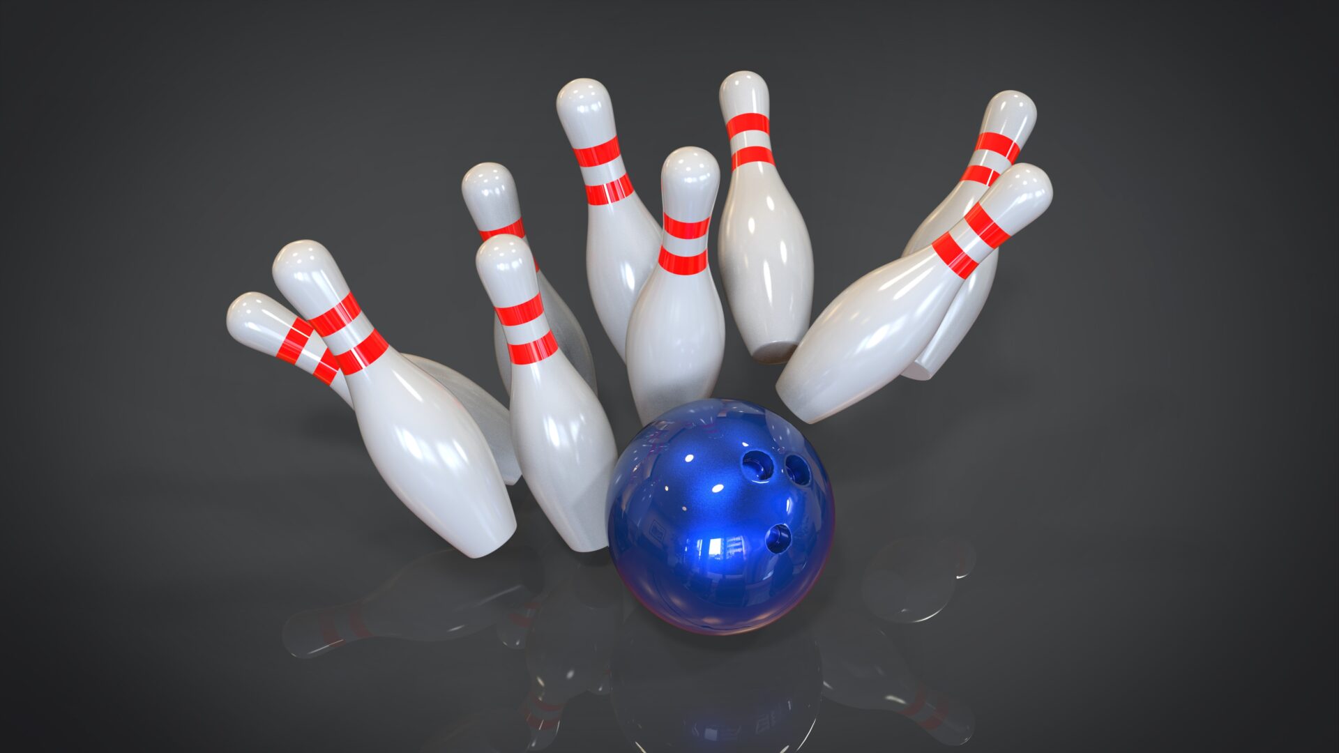 Bowling Scene 3D Model