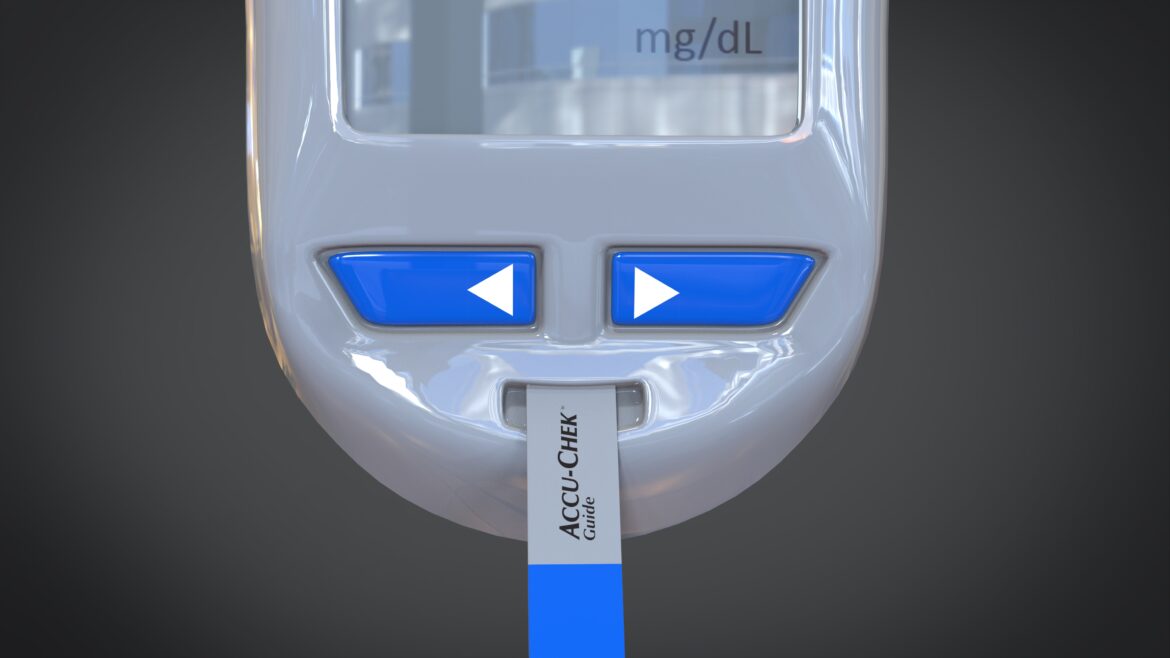 Glucometer 3D Model