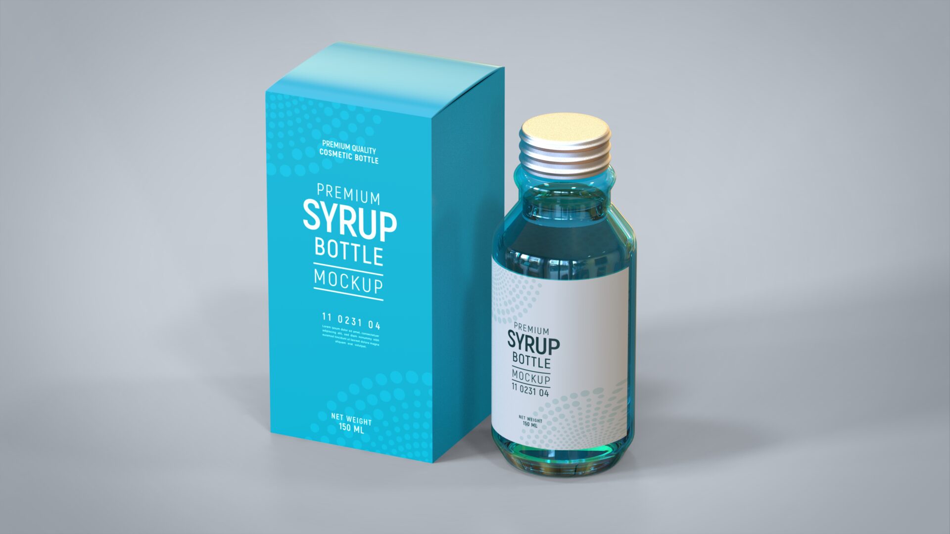 Pharmaceutical Medicine Syrup Bottle 3D Model