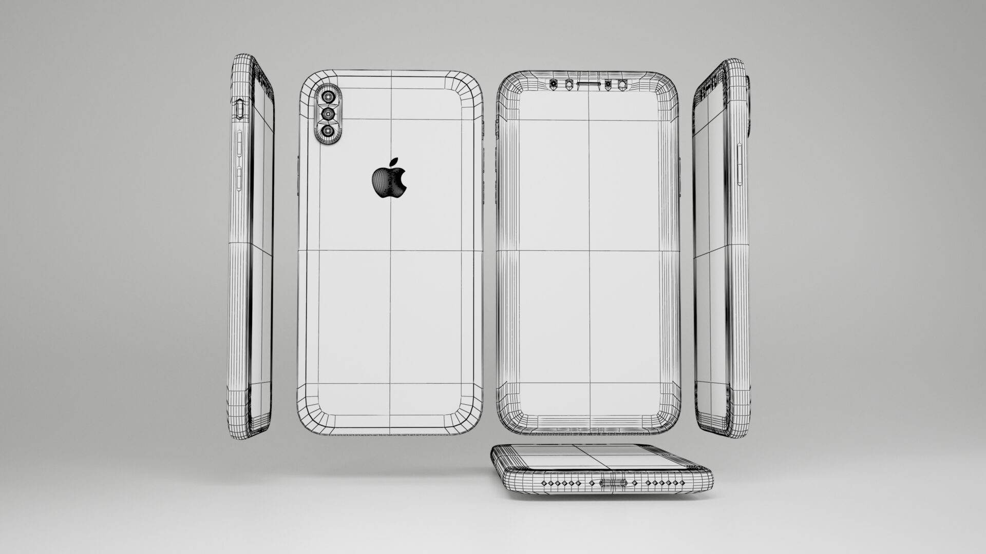 Apple iPHONE X 3D Model