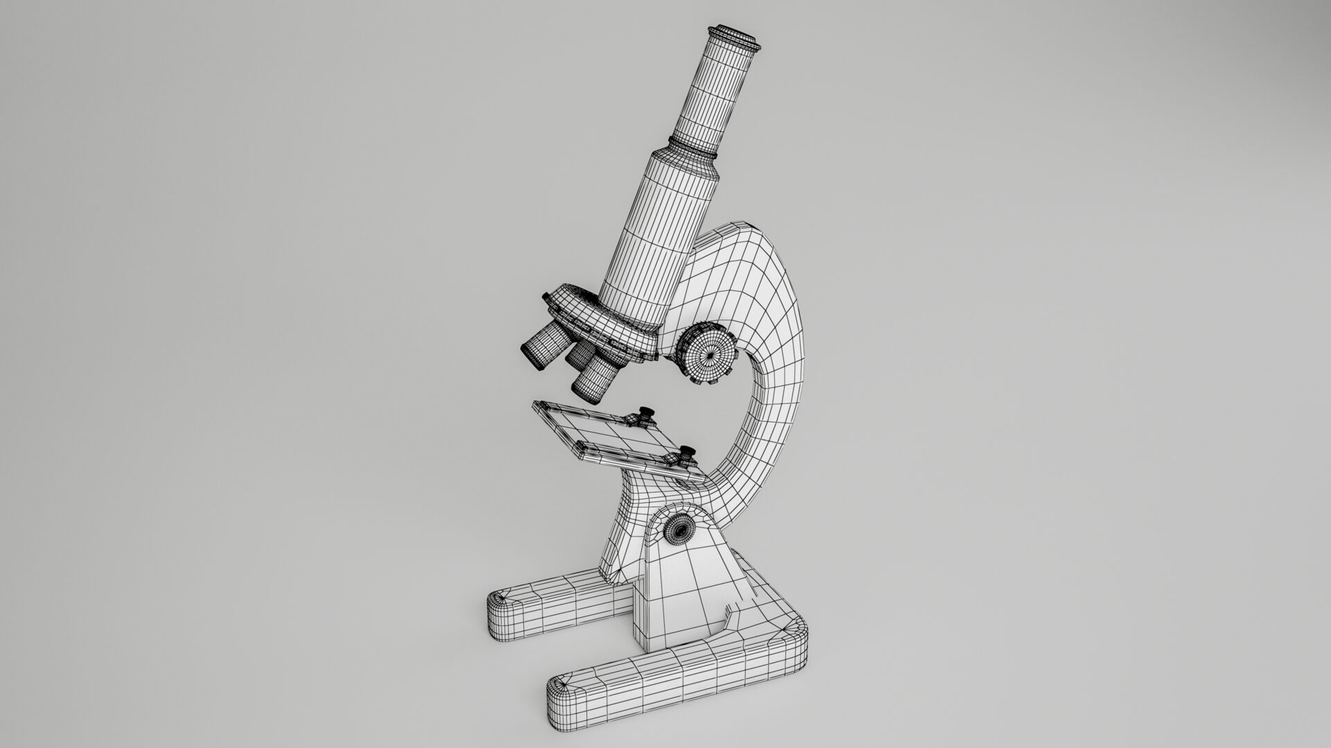 Microscope 3D Model
