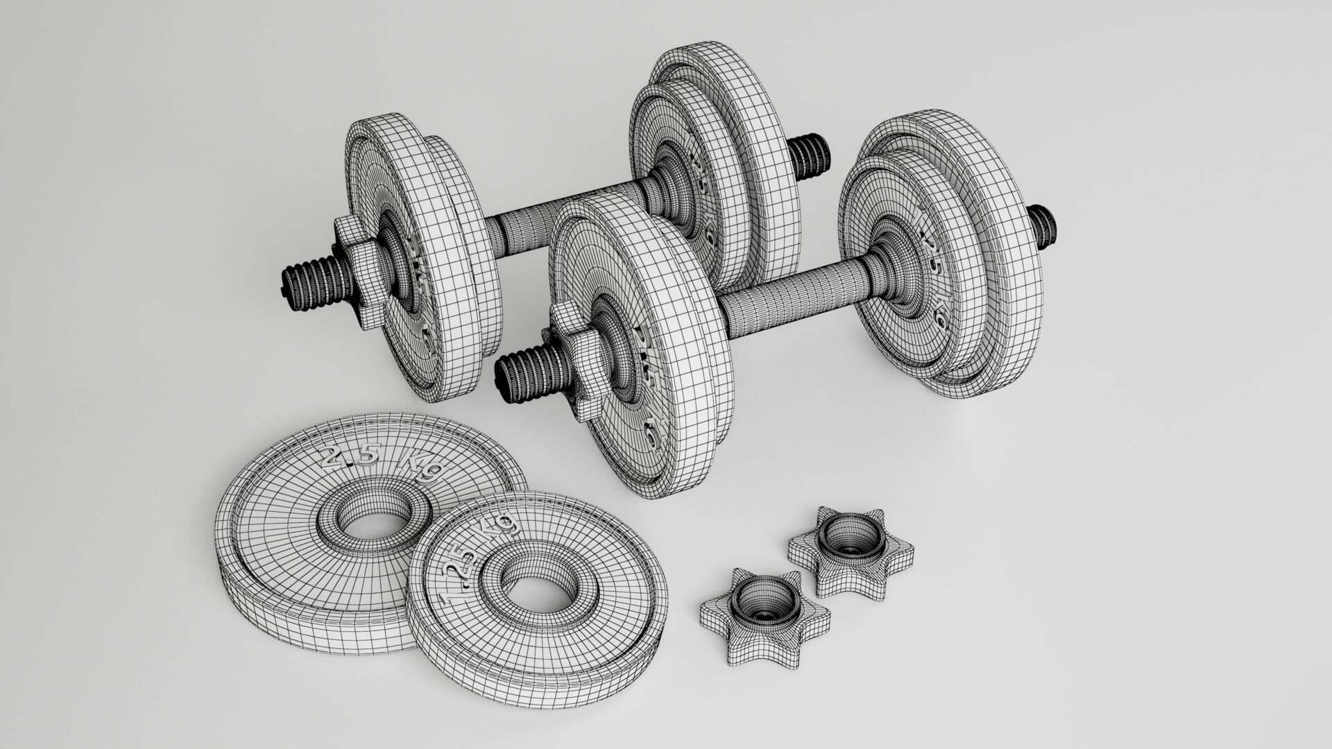 Dumbbell 3D Model