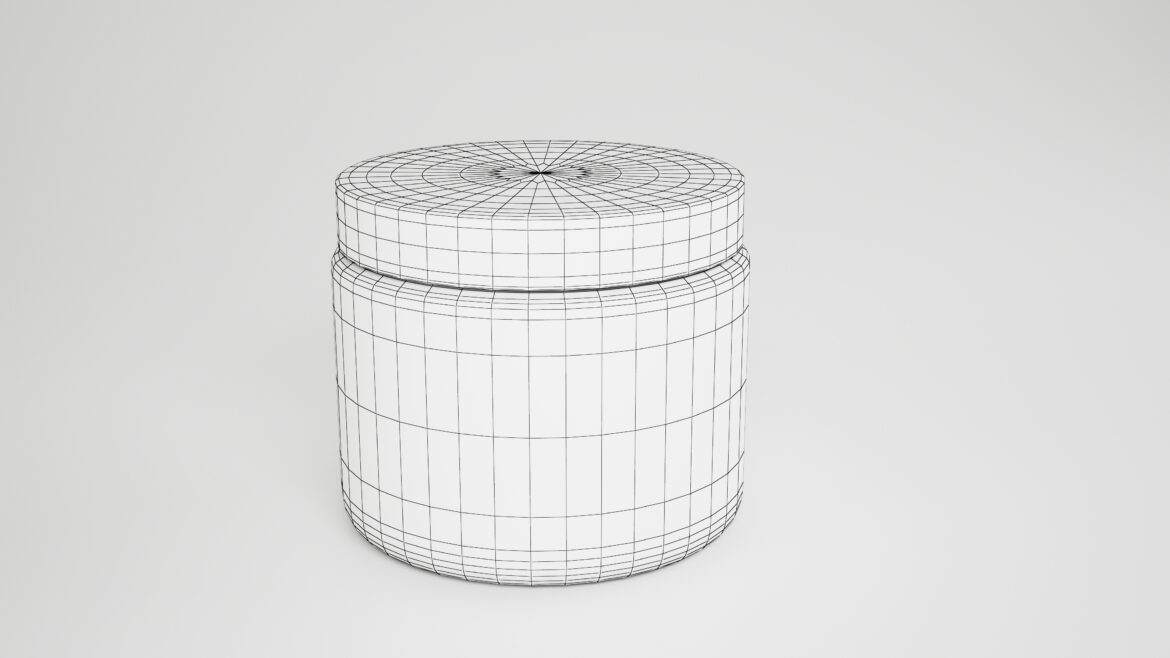 Cosmetic Hair Gel Container Bottle 3D Model