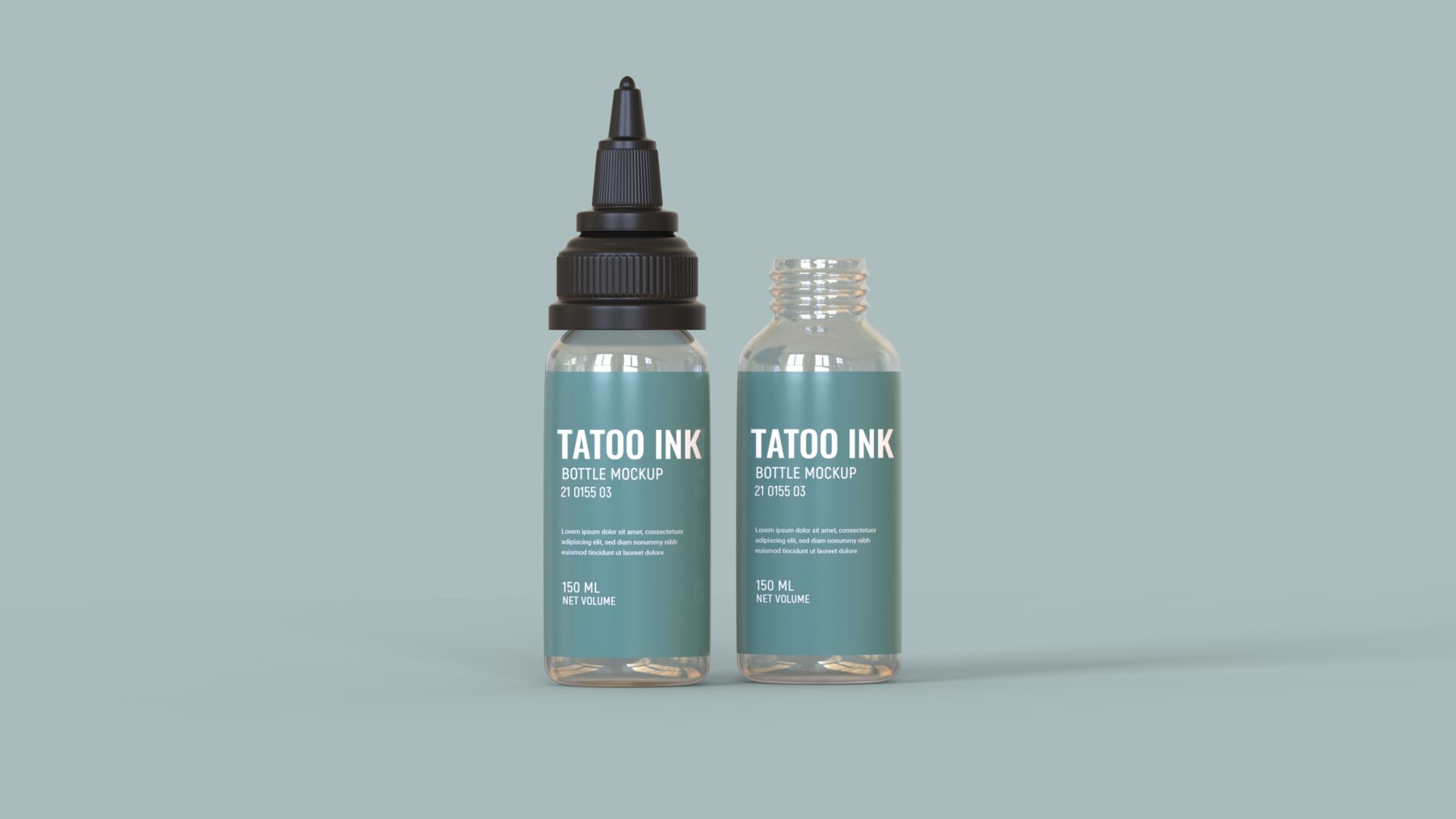 Tattoo Ink Bottle 3D Model
