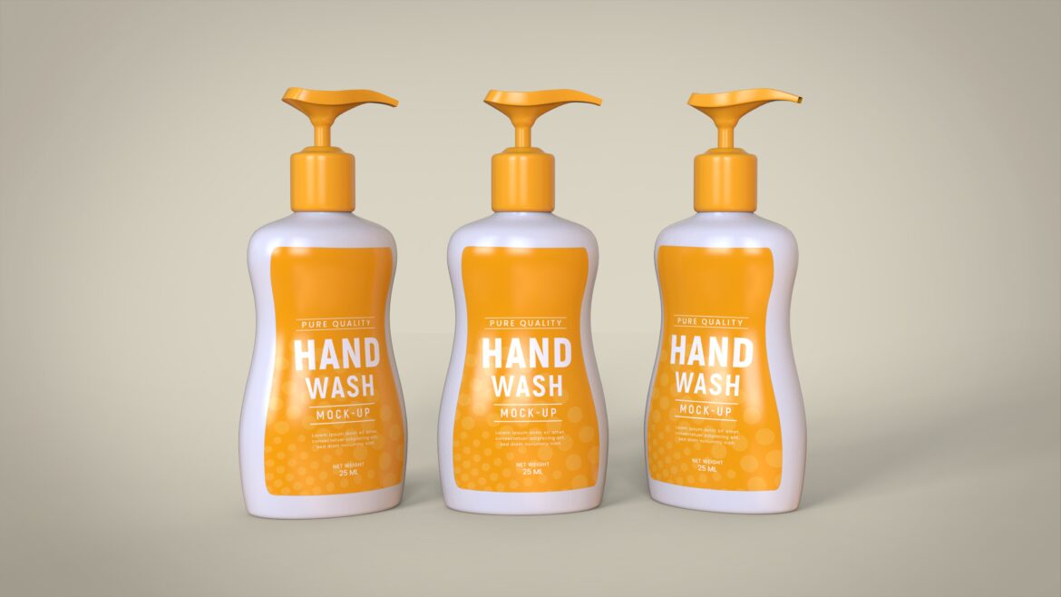 Hand Wash Dispenser Bottle 3D Model