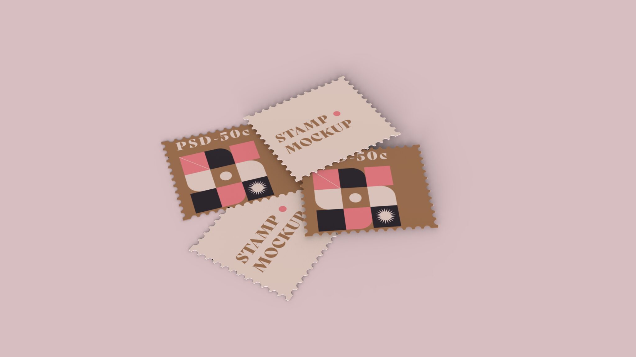 Postage Stamp 3D Model