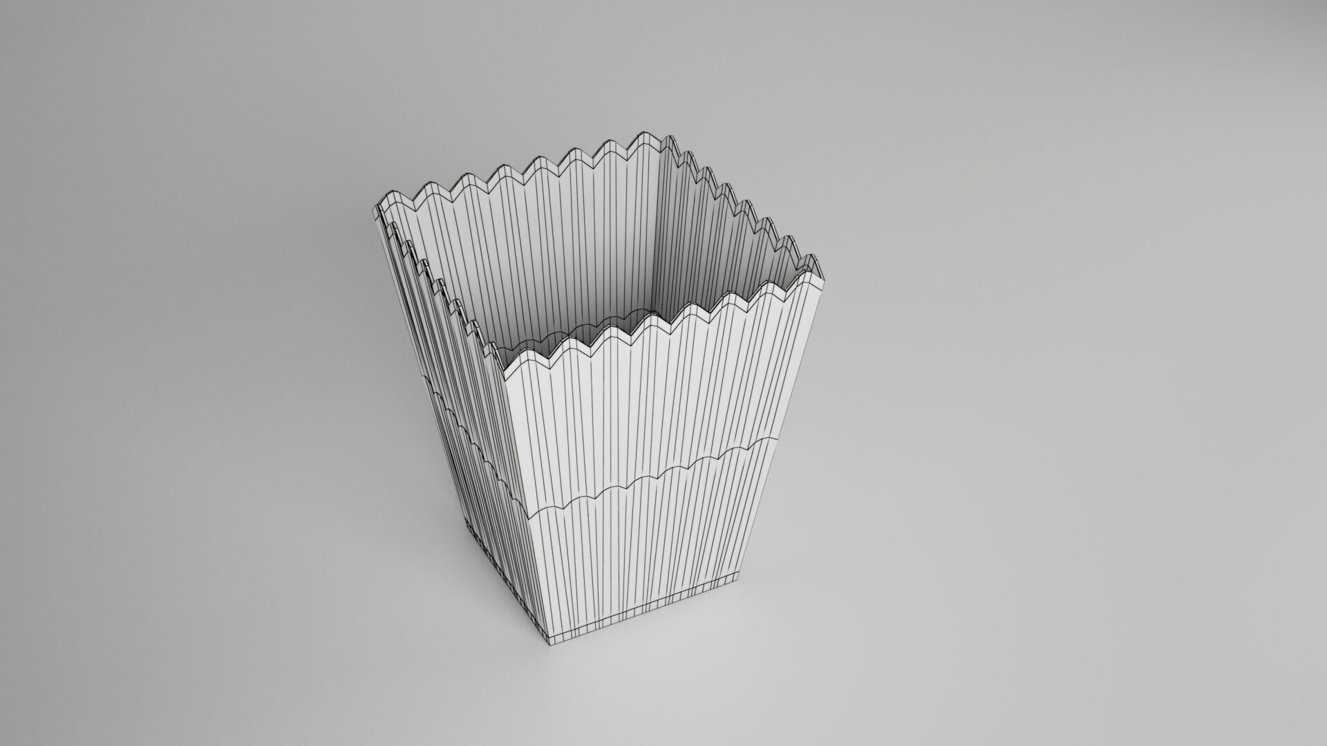 Popcorn Box 3D Model