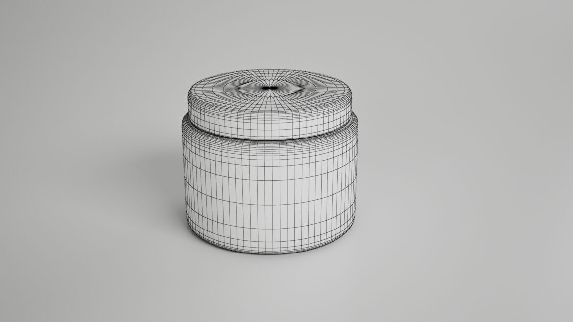 Cosmetic Jar 3D Model