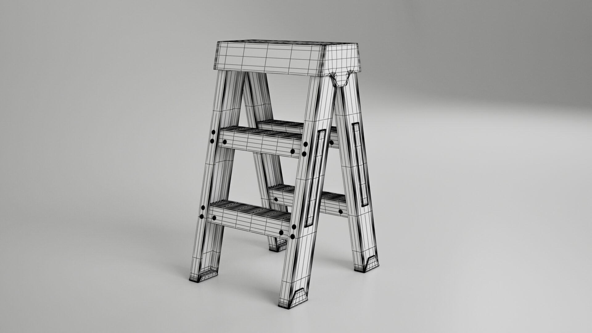 Metal Ladder 3D Model