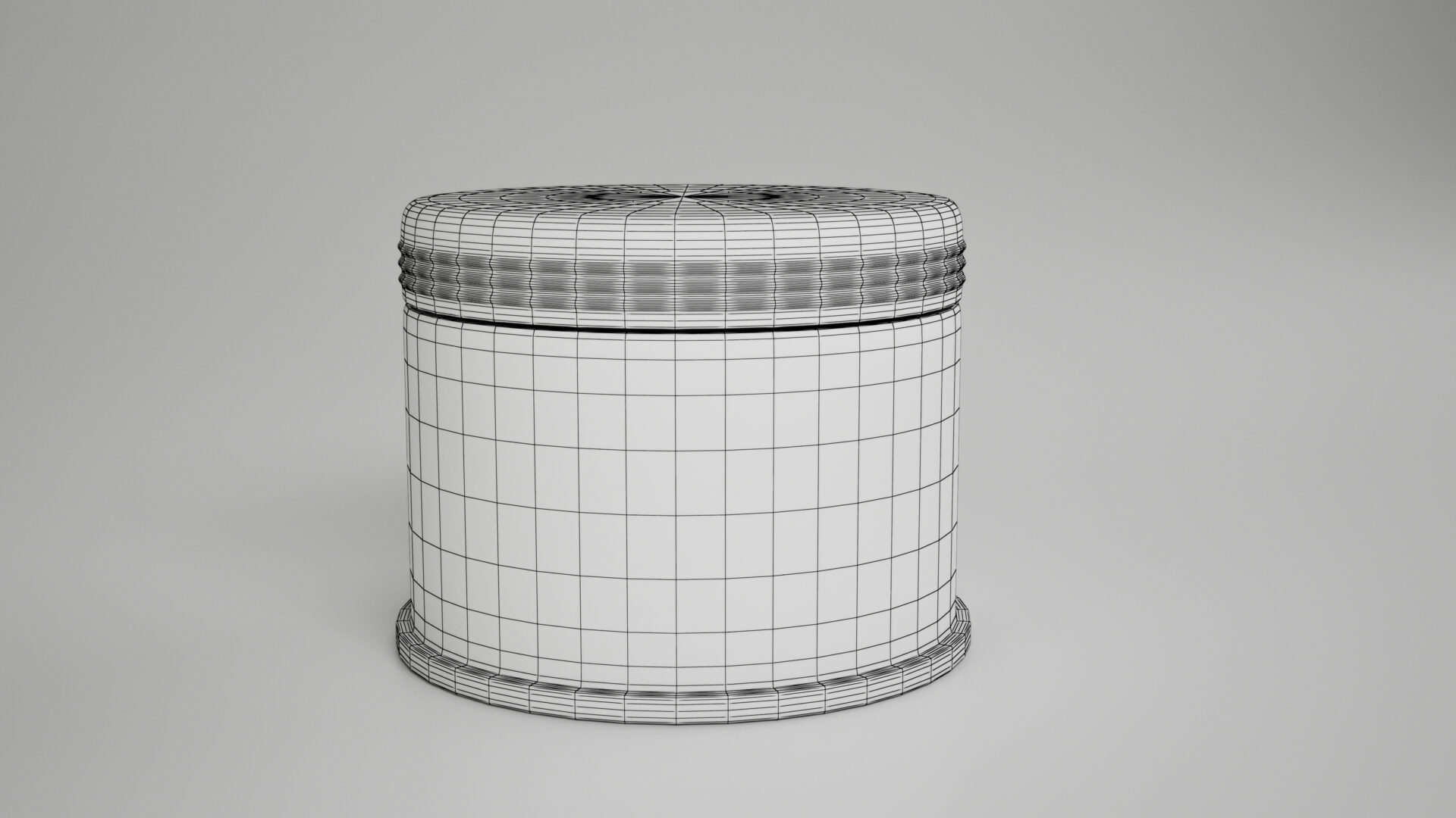 Metal Cosmetic Container 3D Model