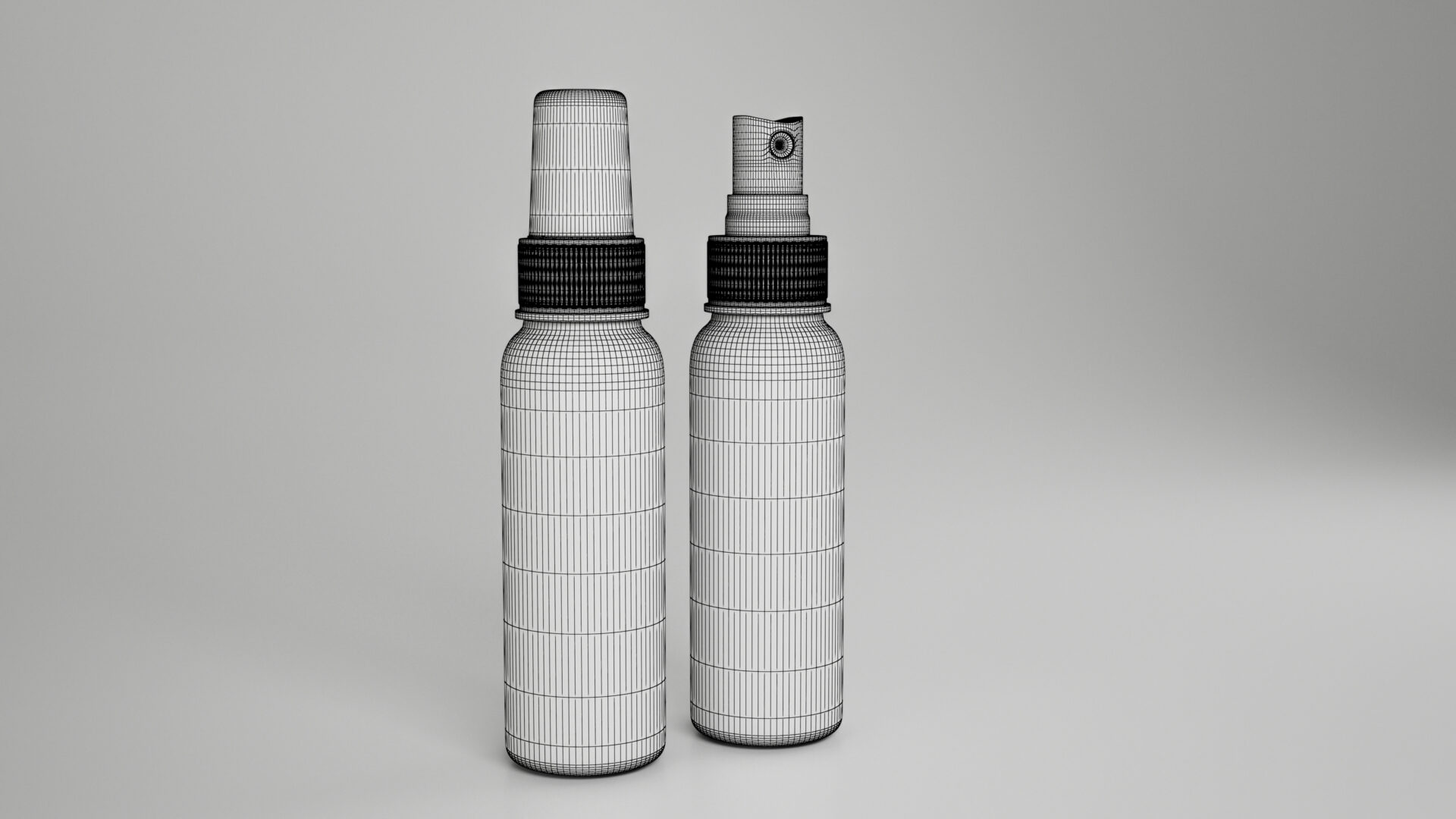 Plastic Spray Bottle 3D Model
