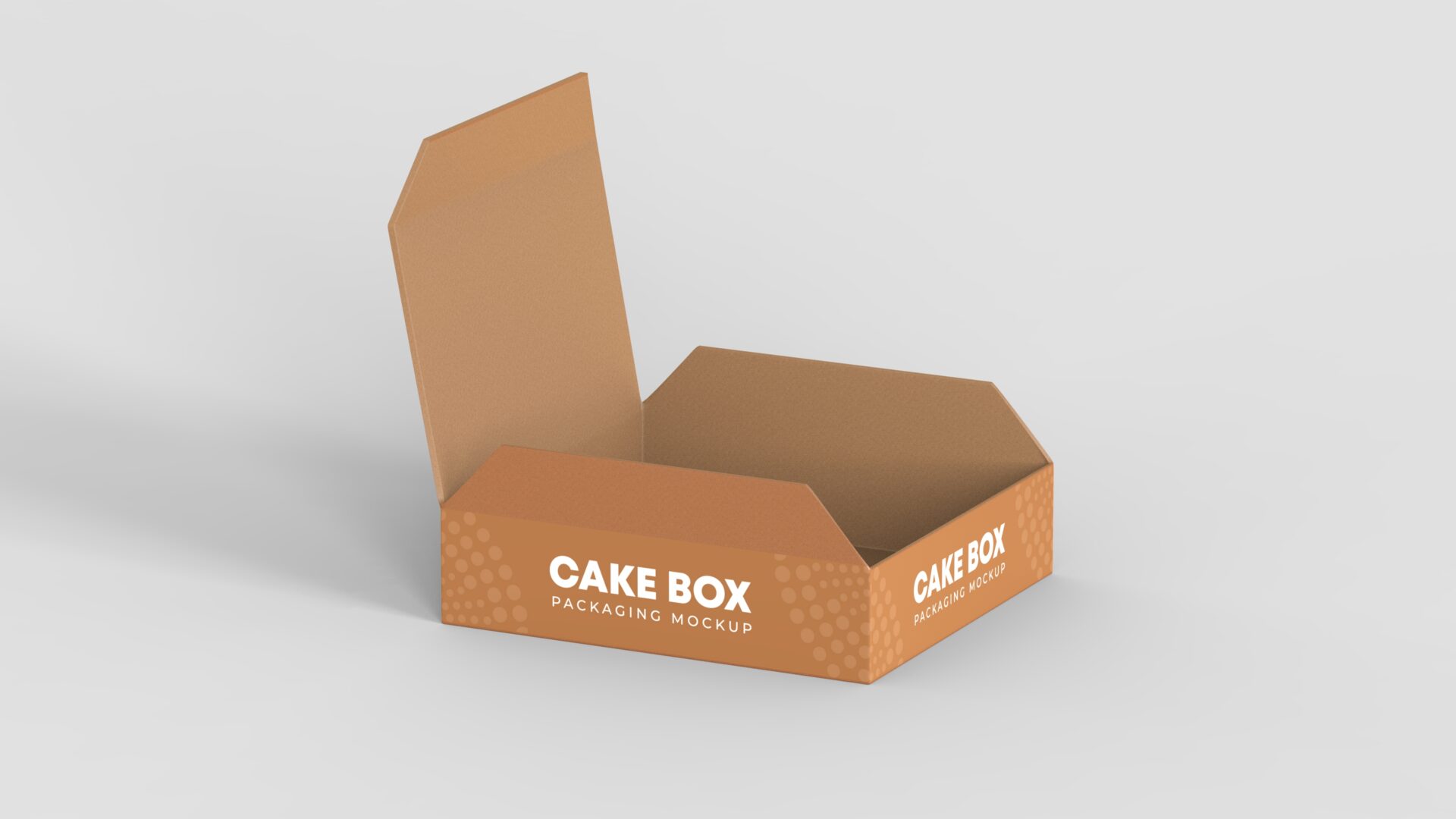 Cardboard Cake Box 3D Model