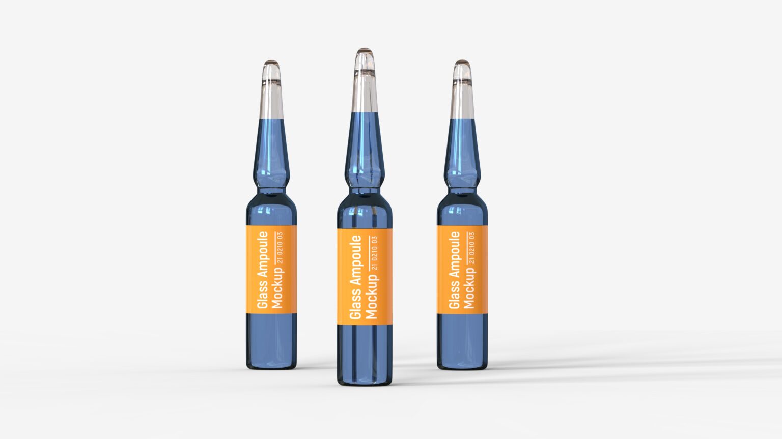 Cosmetic Glass Ampoule Bottle 3D Model