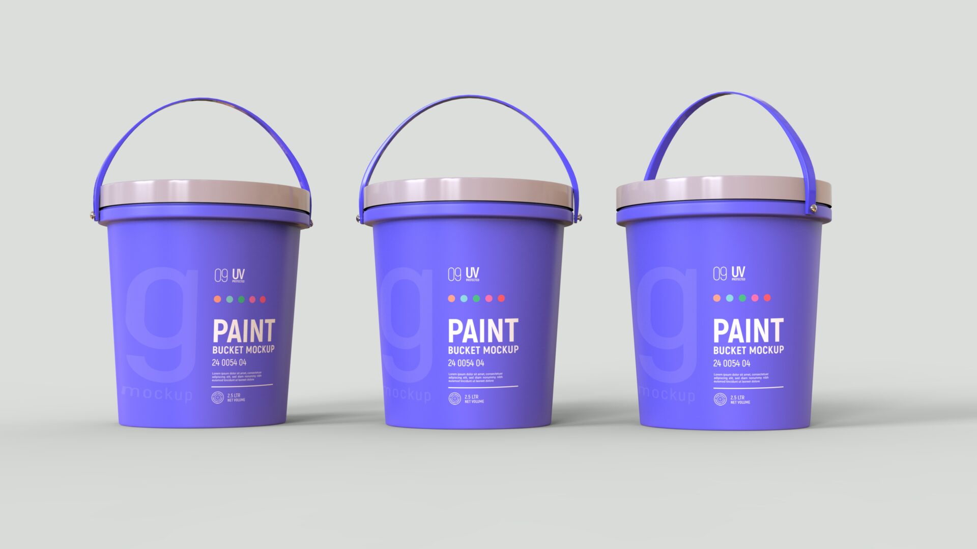 Plastic Paint Bucket 3D Model