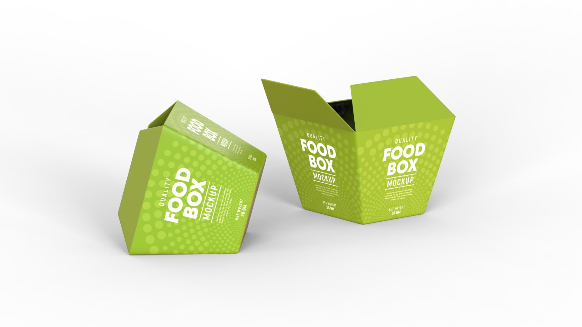 Paper Food Box 3D Model