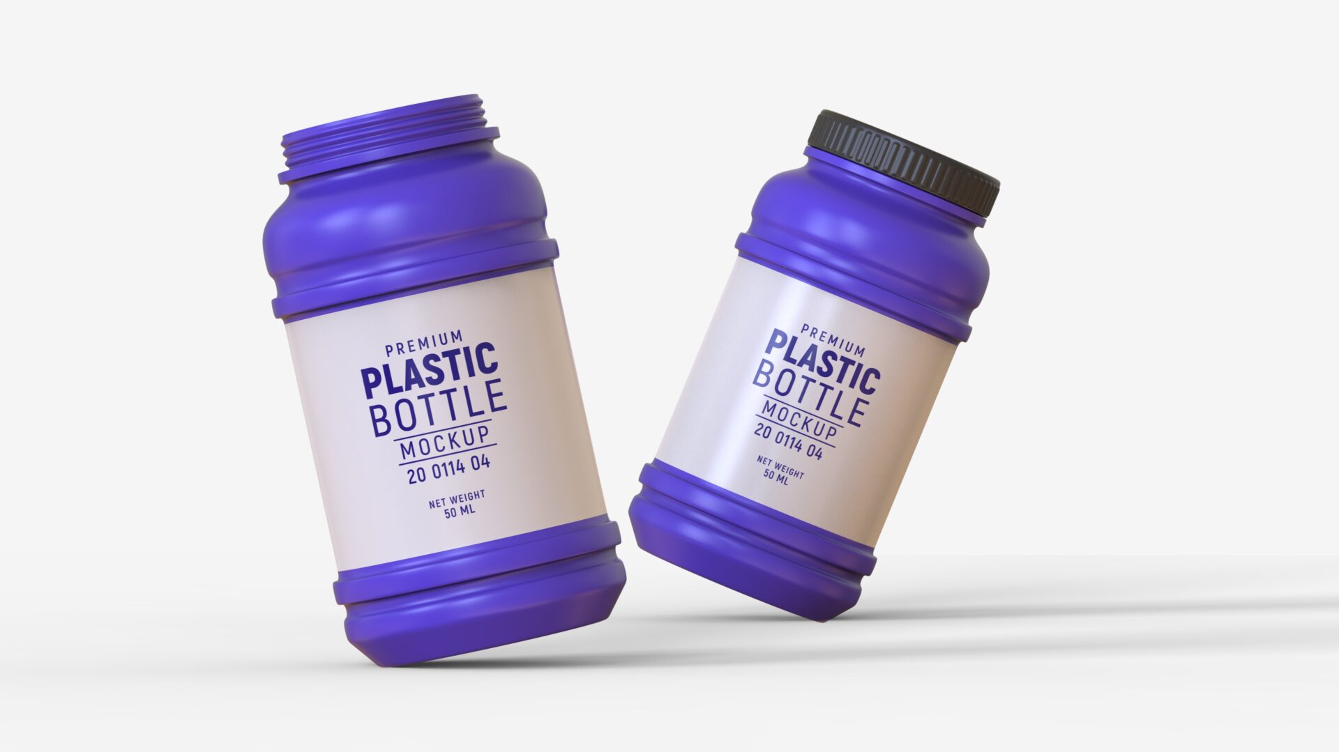 AirTight Plastic Jar Bottle 3D Model