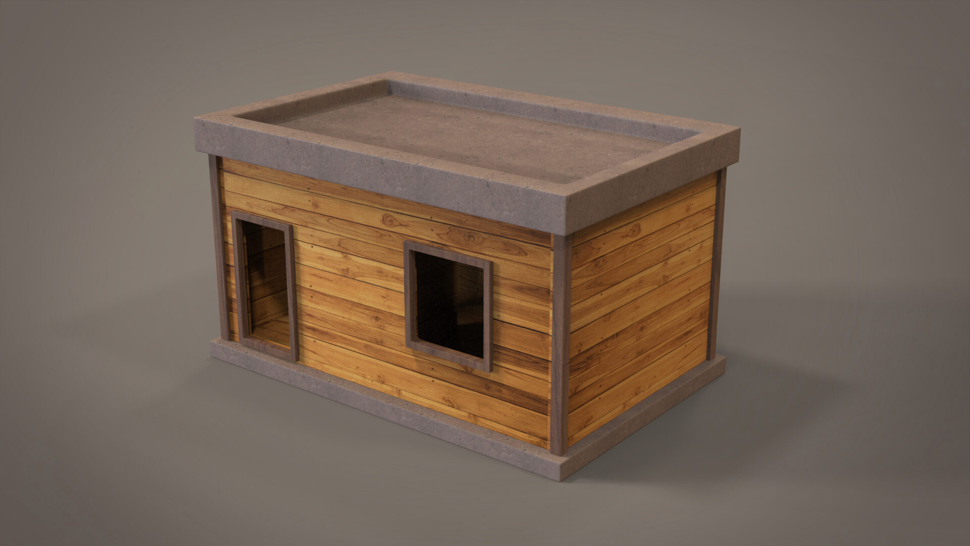 Wooden Shed 3D Model