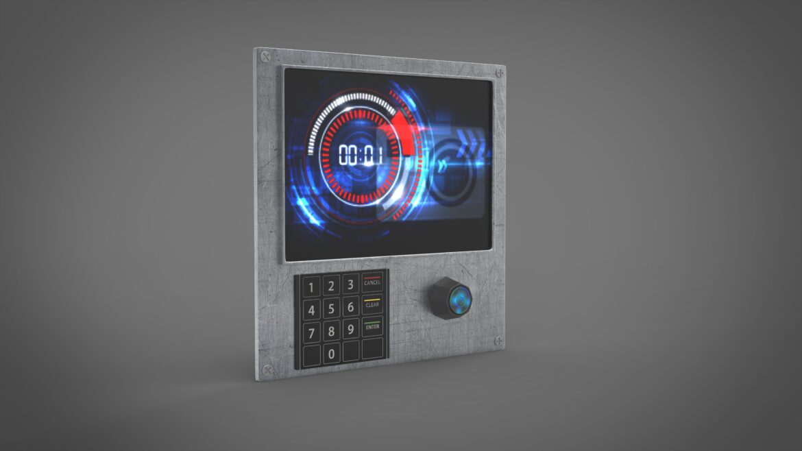 Sci-Fi Wall Panel 3D Model
