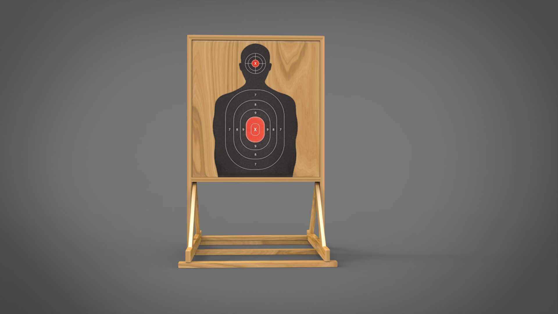 Shooting Range Target 3D Model