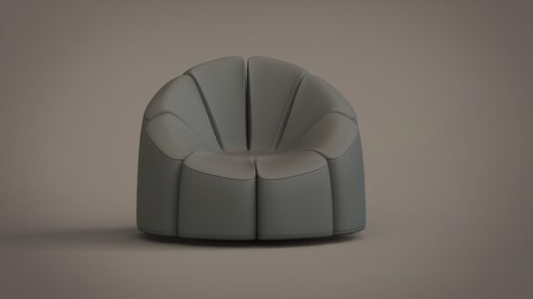 Alpha Club Chair 3D Model