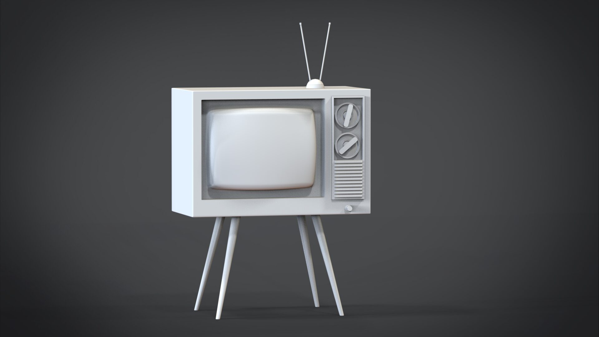 Retro TV 3D Model