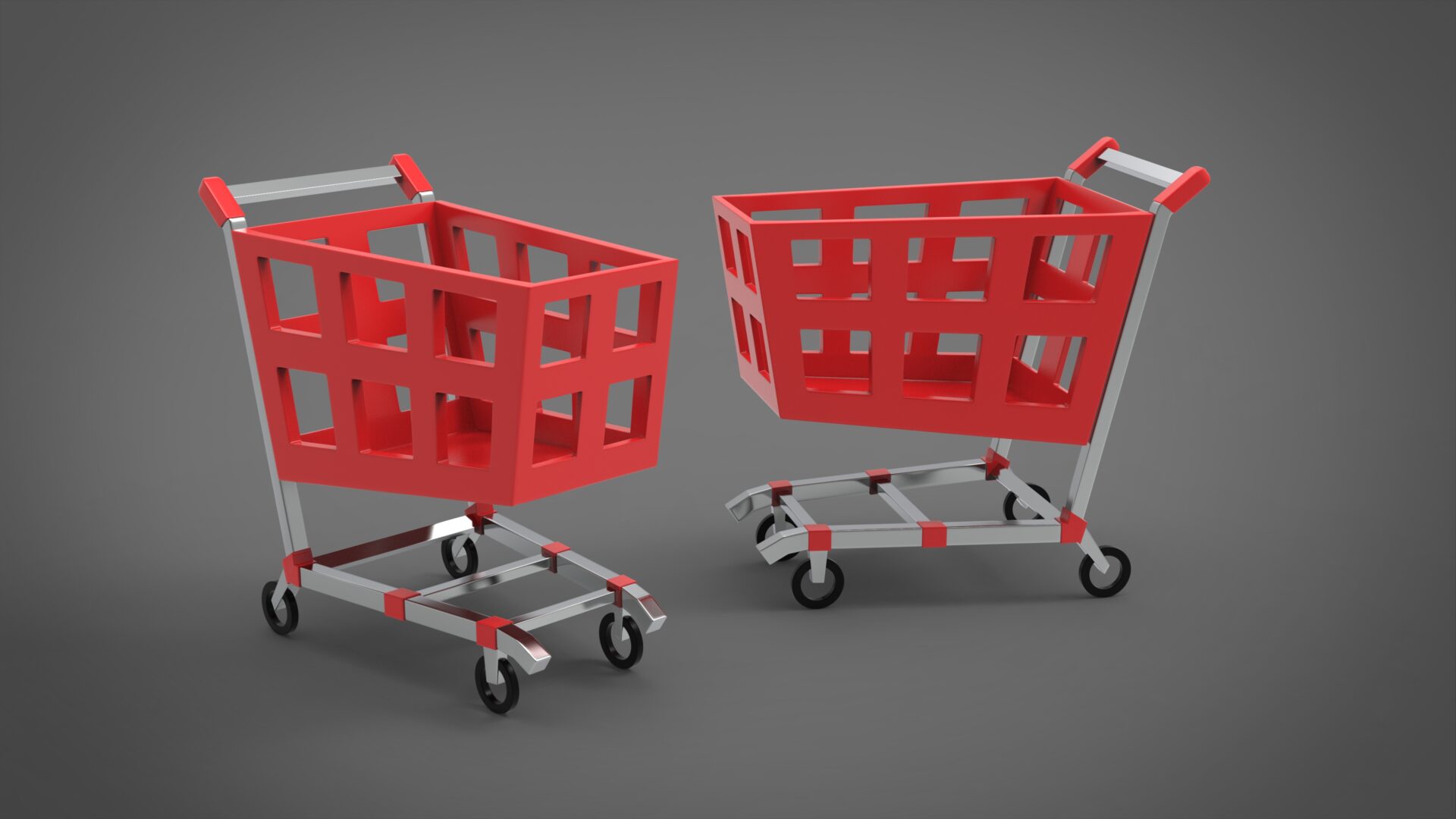 Shopping Cart 3D Model