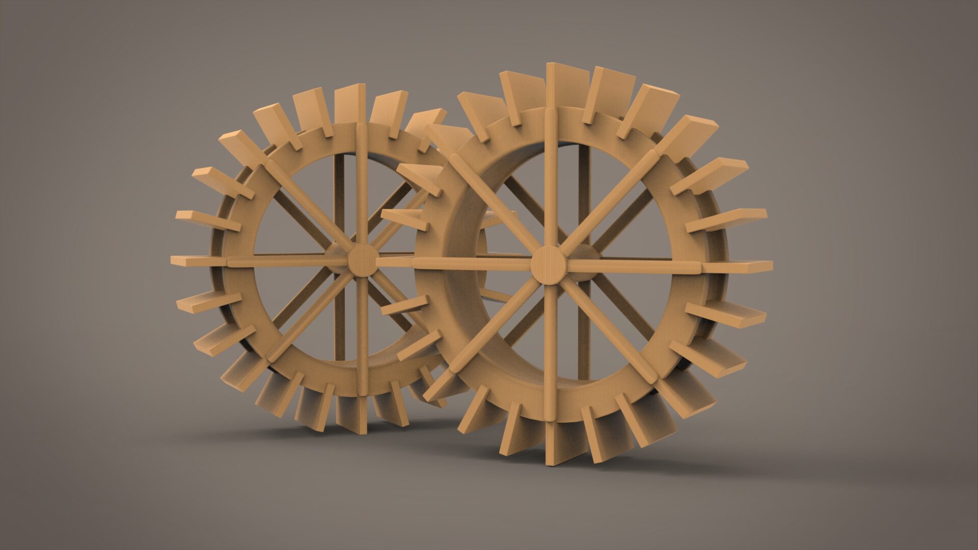Water Wheel 3D Model