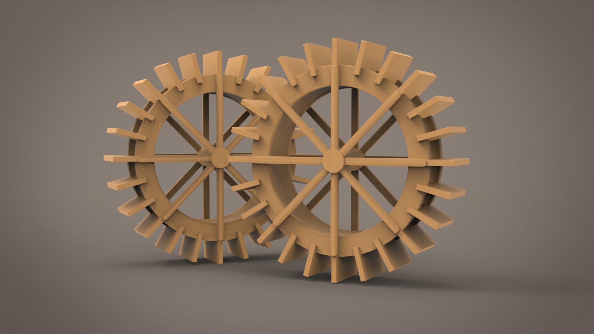 Water Wheel 3D Model