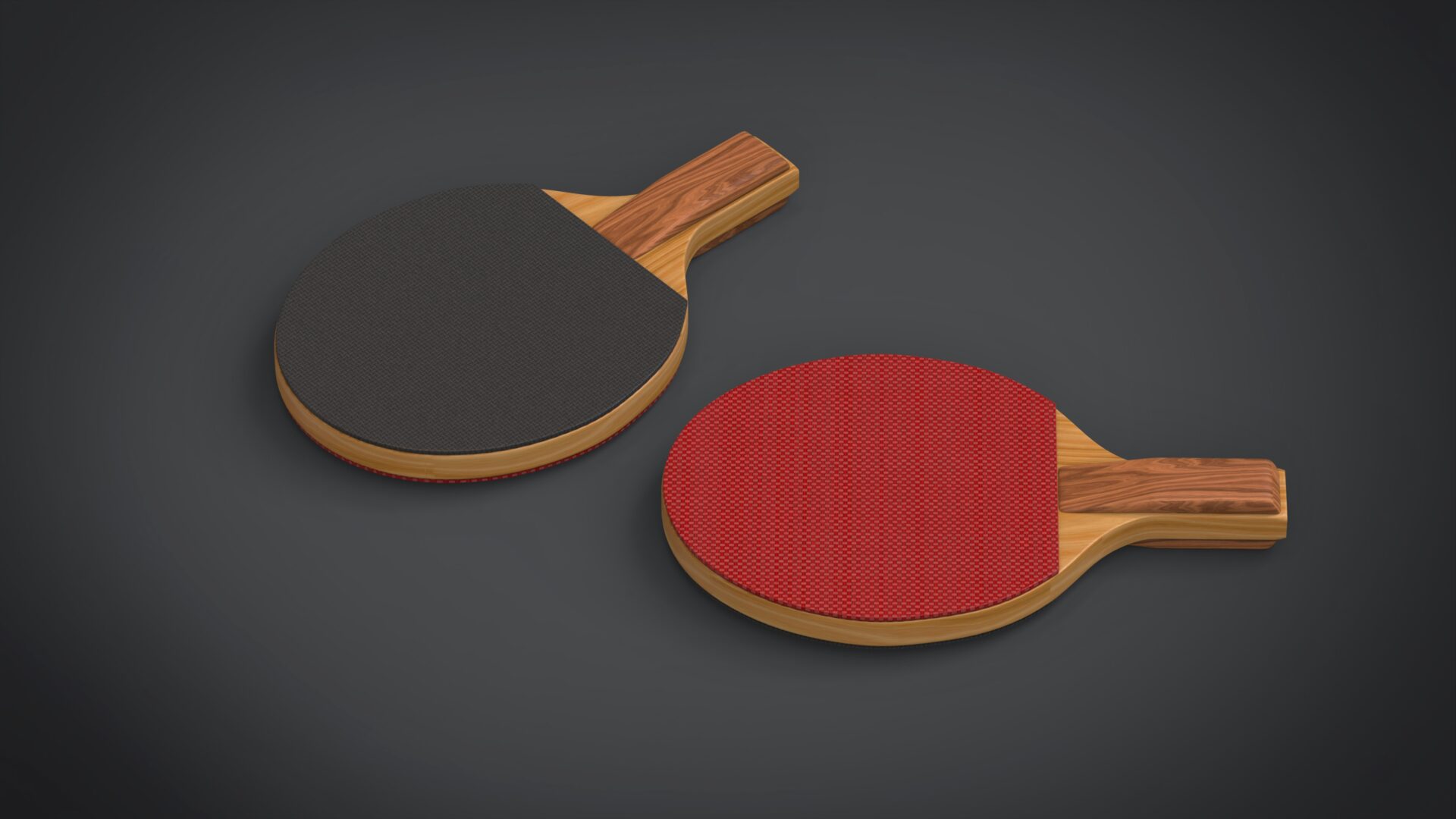 Table Tennis Racket 3D Model
