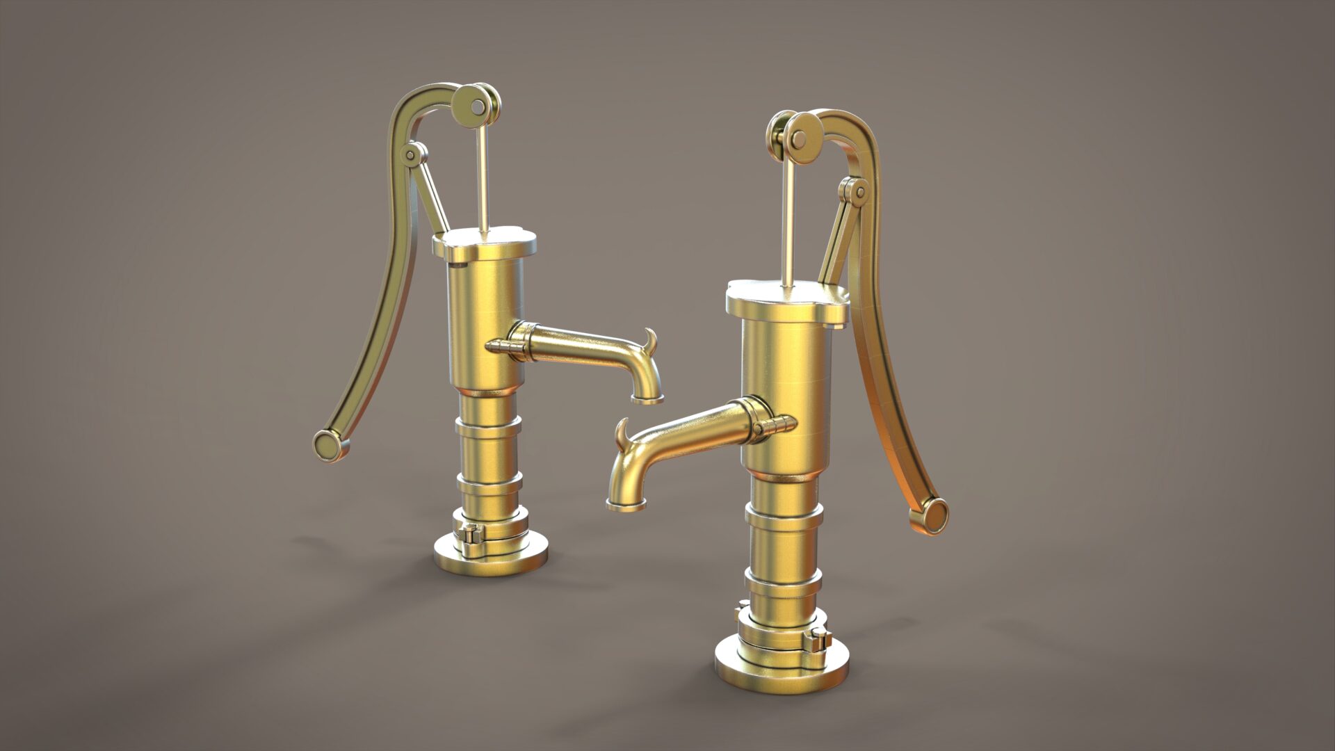 Hand Water Pump 3D Model