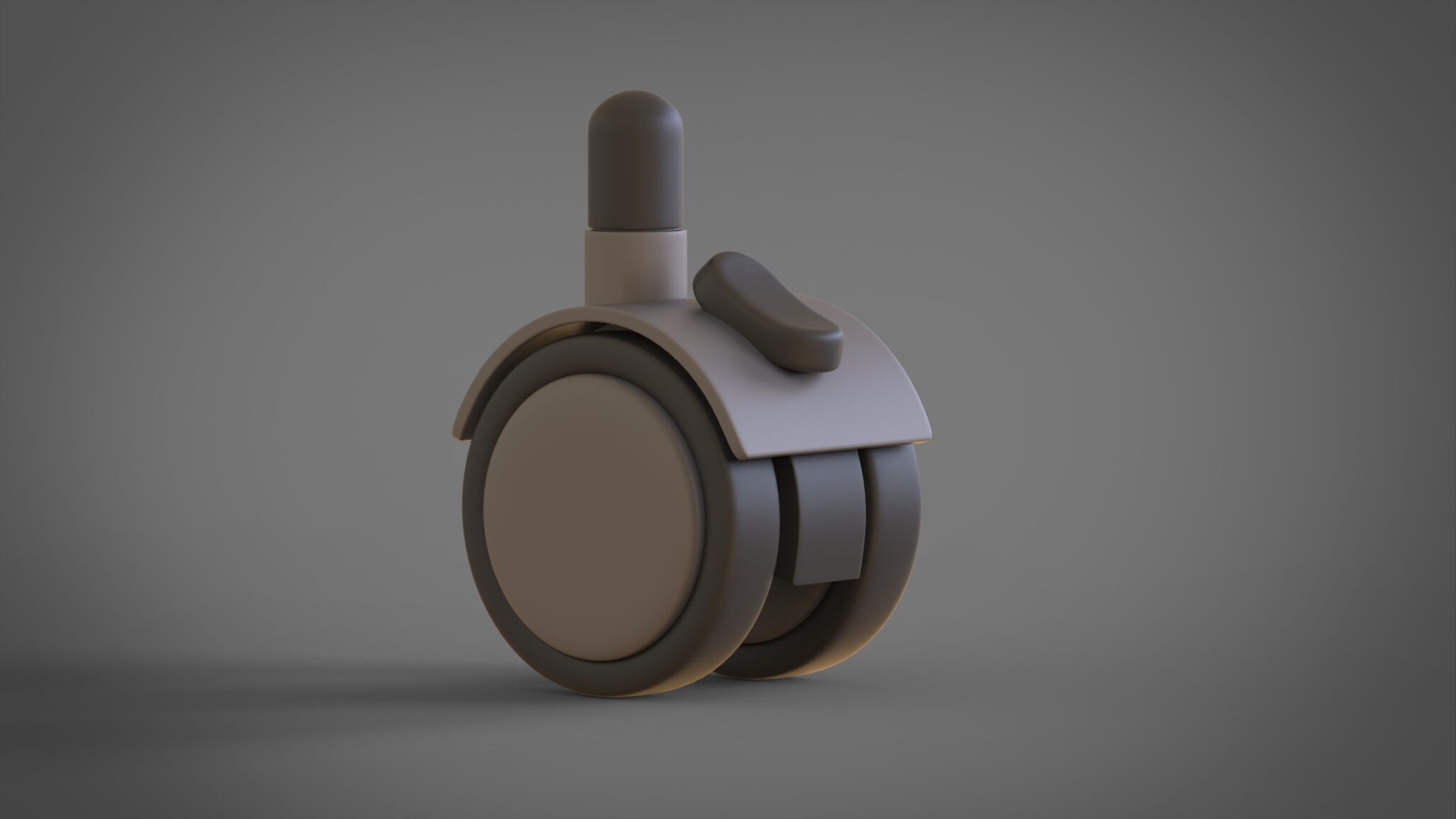 Plastic Caster Wheel 3D Model