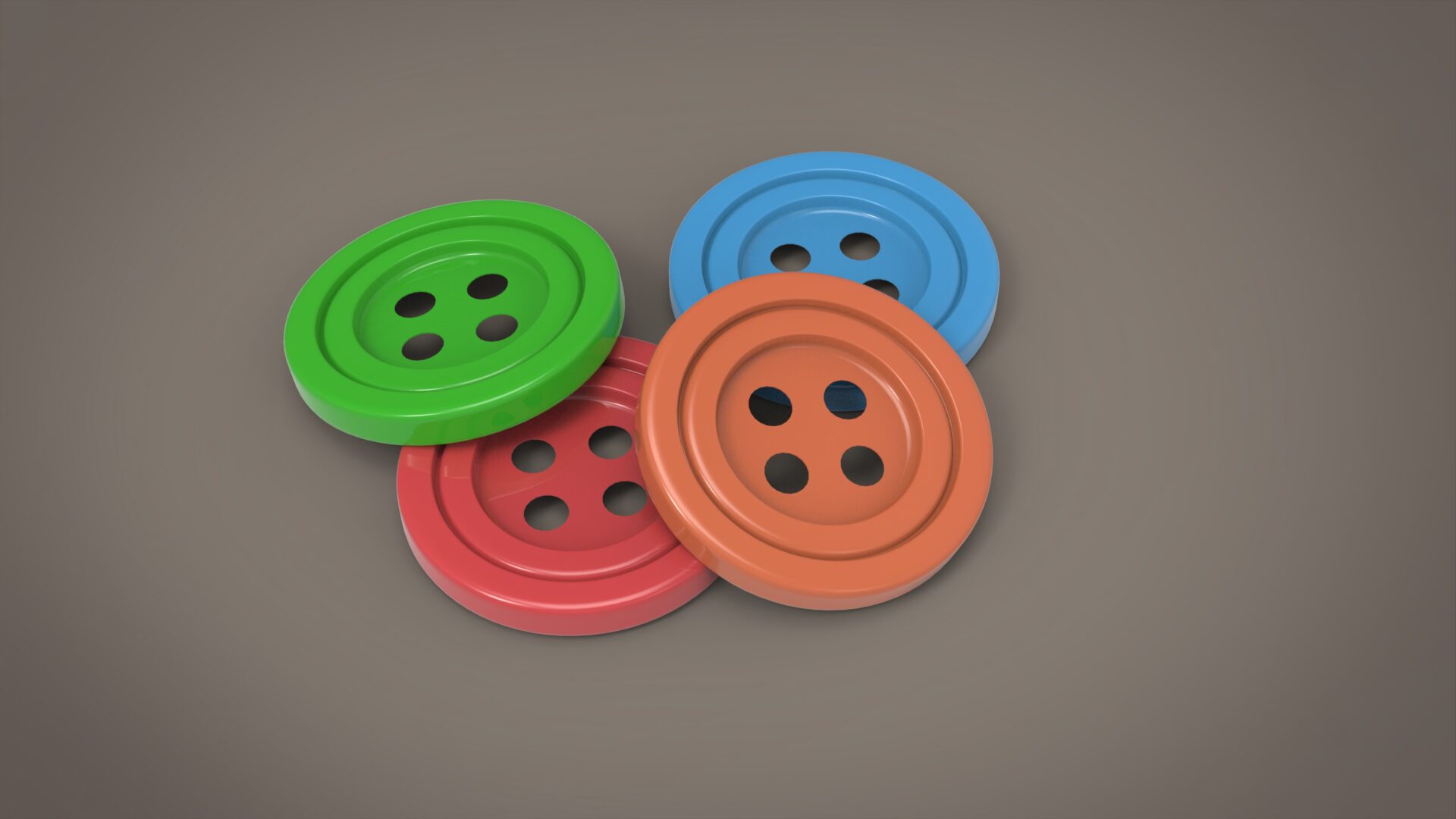 Button 3D Model