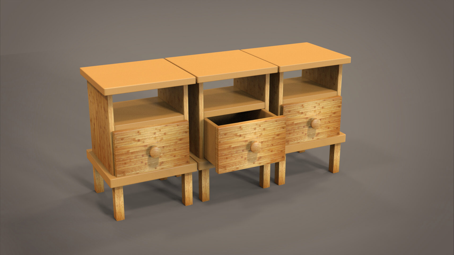 Simple Drawer 3D Model