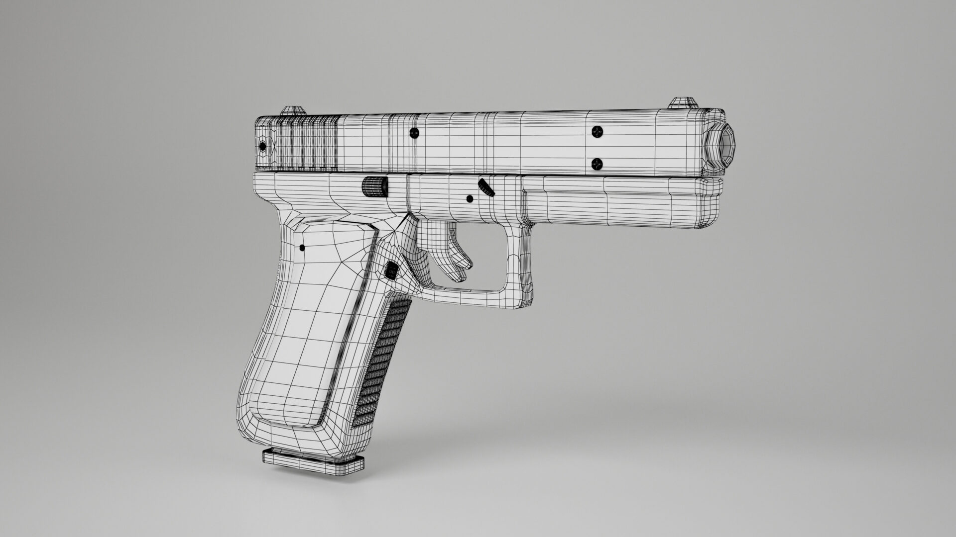 Handgun 3D Model