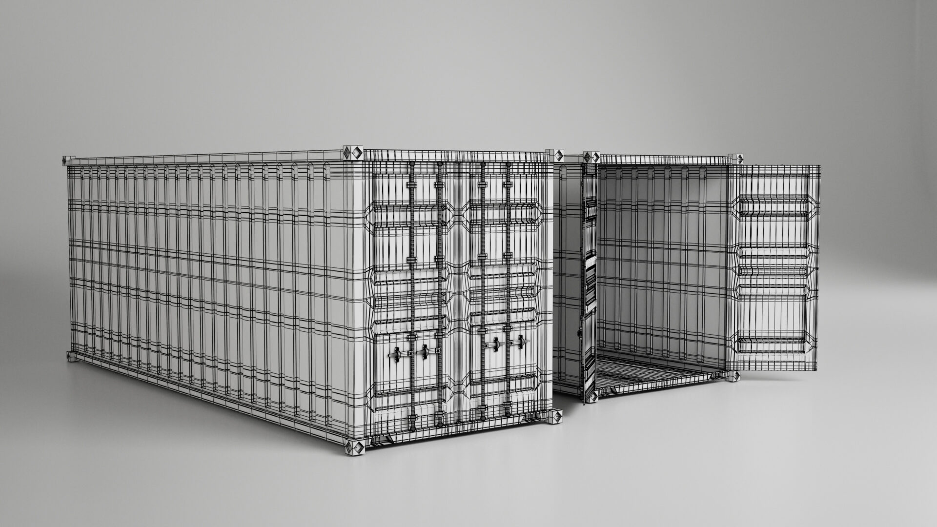 Shipping Container 3D Model