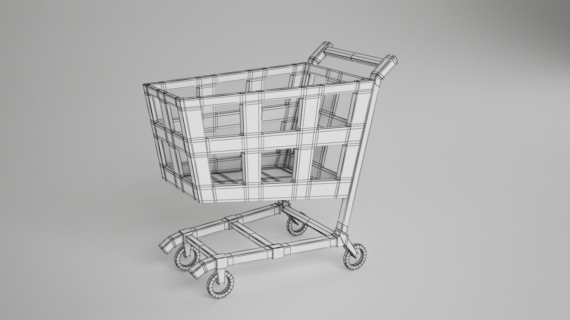 Shopping Cart 3D Model