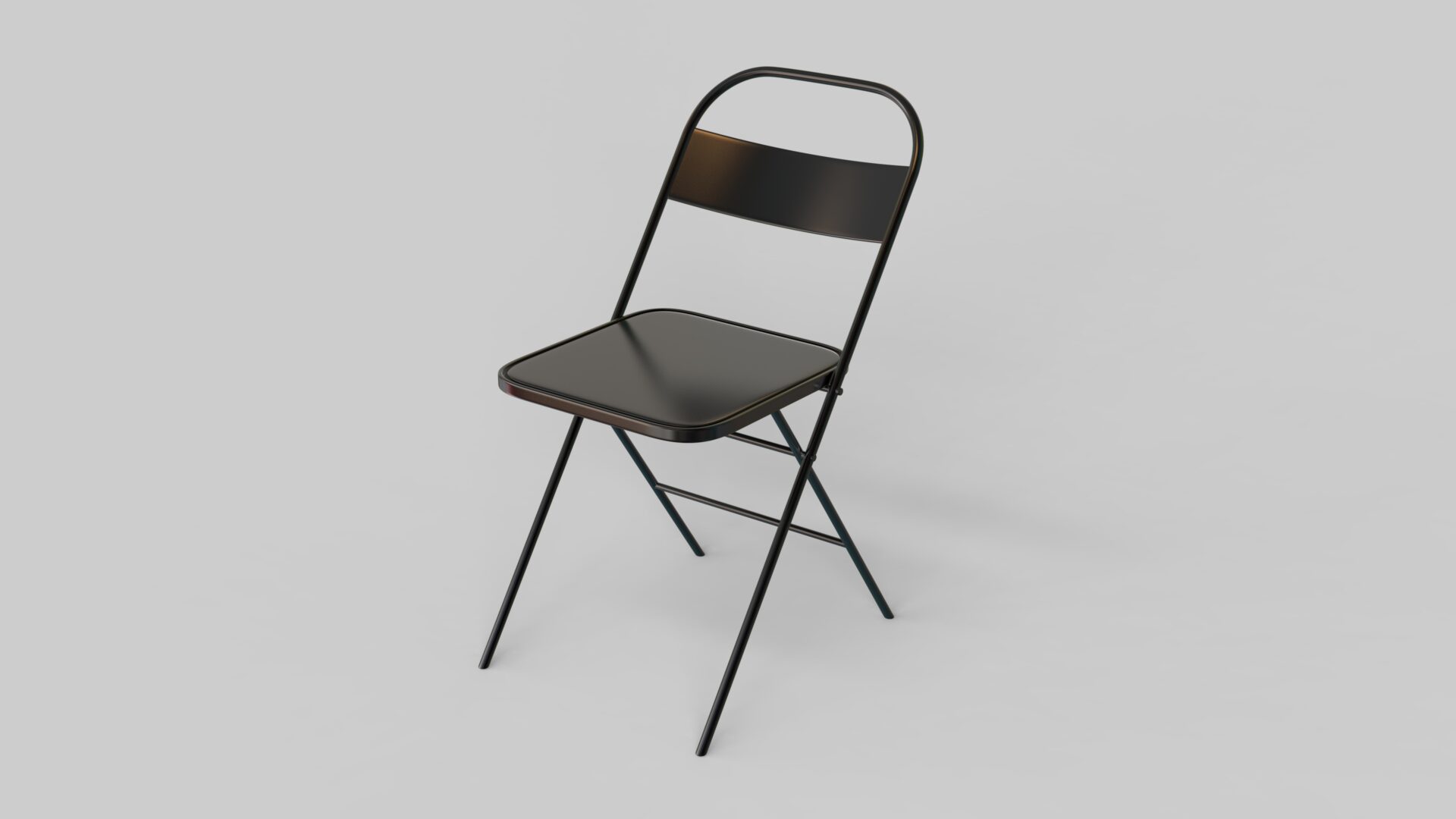 Steel Folding Chair 3D Model