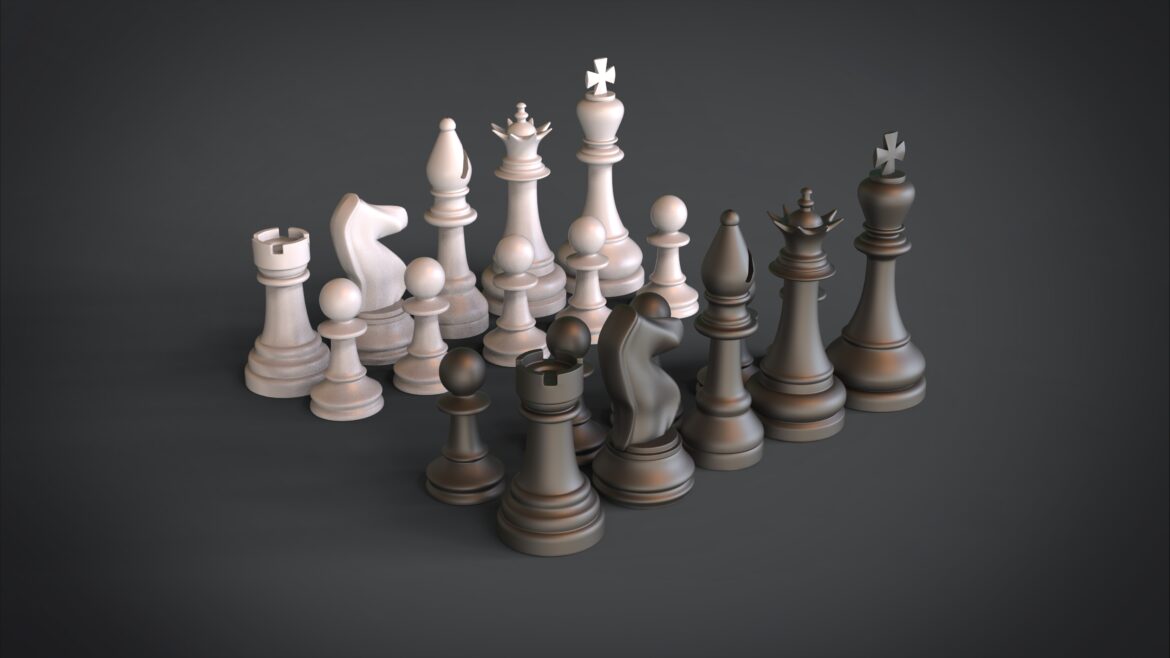 Chess Pieces 3D Model