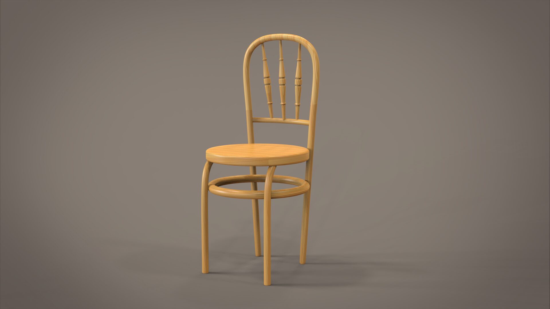 Post Apocalyptic Ruined Chair 3D Model