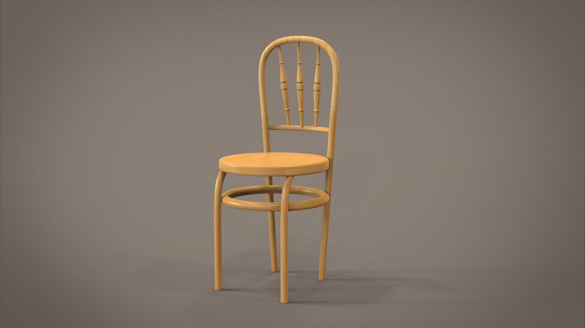 Post Apocalyptic Ruined Chair 3D Model