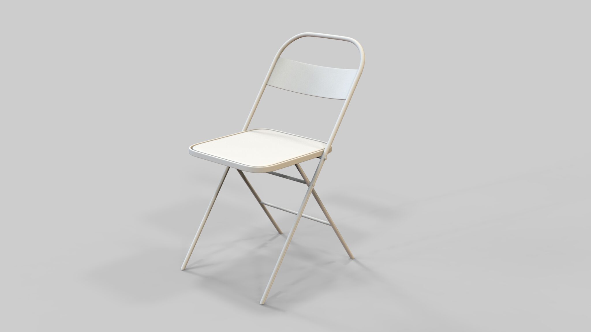 Steel Folding Chair 3D Model