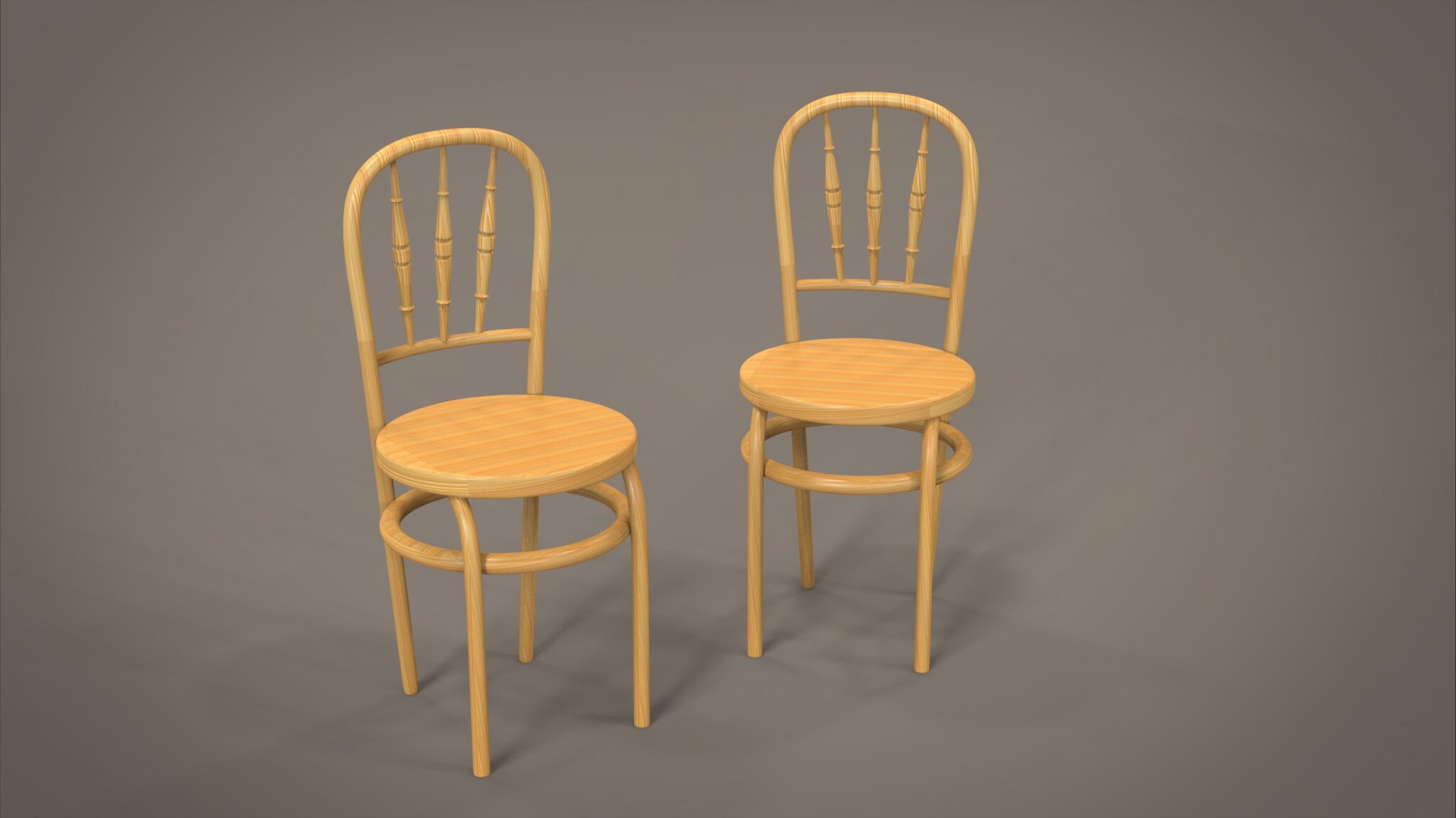 Post Apocalyptic Ruined Chair 3D Model