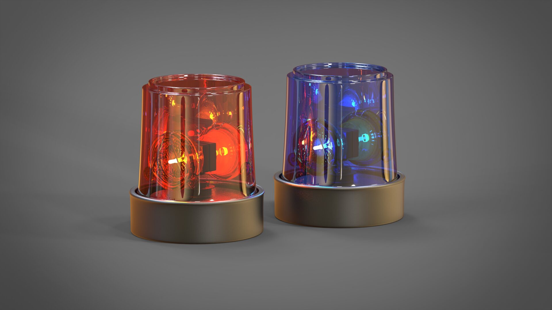 LED Warning Lights 3D Model