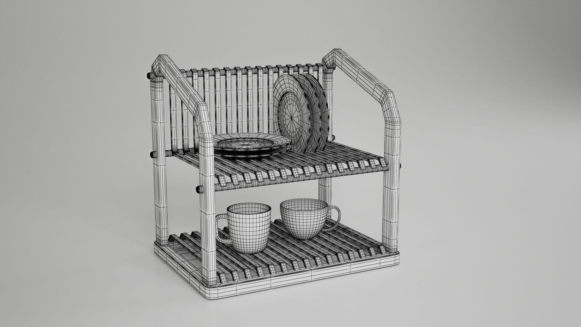Dishrack 3D Model
